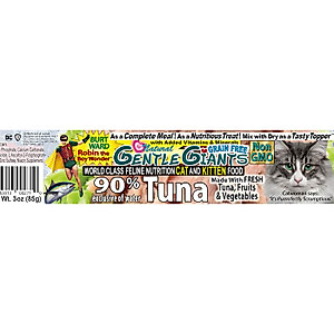 Gentle Giants Tuna Wet Cat Food, 3 oz., Case of 24, 24 X 3 OZ