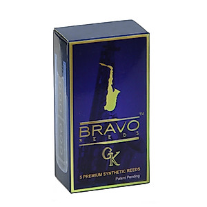 Bravo Synthetic Reeds for Alto Saxophone - Strength 2.5, Model BR-AS25