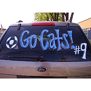 Cosco Window Paint Marker, for Car Windows, Mirror, Storefront Window, Wedding, Parades and Party Decorations, White Ink (098179)