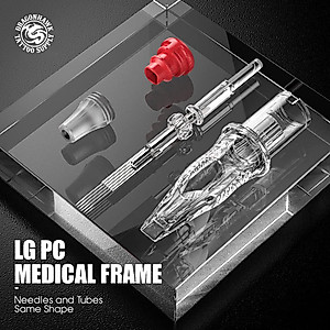 Dragonhawk 20Pcs Extreme Cartridges Disposable Tattoo Needle Standard 7 Round Liner (7RL)