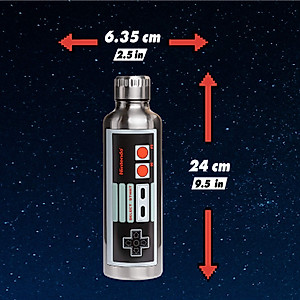 Paladone NES Metal Water Bottle, Regular, Multicolor
