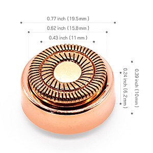 4 Count Facial Hair Remover Replacement Heads with 1 Cleaning Brush, for Flawless Finishing Touch Facial Hair Removal Tool for Women