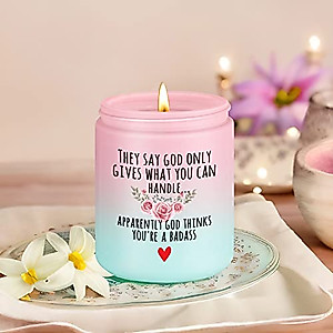 GSPY Scented Candles - Funny Get Well Gifts, Cancer Gifts for Women, Men - Chemo Gifts, Get Well Soon Gifts for Women, Best Friend - Breast Cancer Support, Encouragement Gifts, Surgery Recovery Gifts