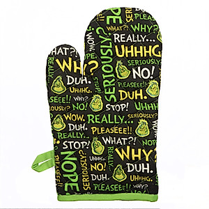 Bioworld Dr. Seuss The Grinch Please Kitchen Textile Apron Set of 3