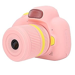 Kids Digital Camera, Night Flash Function Children Digital Camera No‑Edge Design for Kids(Pink)