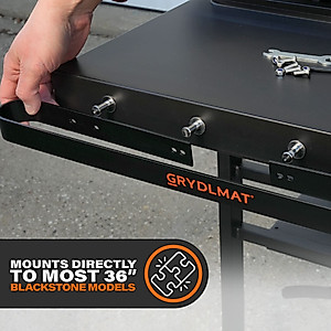Grydlmat Hang Rack Accessory for 36" & 28" Blackstone Silicone Cover Mat | Blackstone Griddle Attachment to hang and store Grydlmat storage