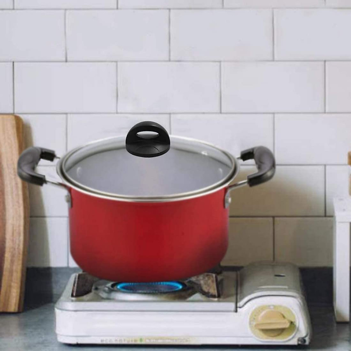 2 Pcs Universal Pot Lid Knob, Pot Lid Handle Replacement Knob, Kitchen Cookware Heat Resistant Pot Knob, Easy Grip Lid Handle, Compatible with Kitchen Cookware Casserole Glass Saucepan Kettle