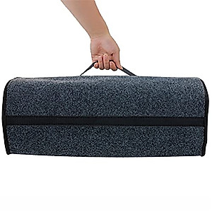 Large Anti Slip Compartment Boot Storage Organizer Tool Bag Car Storage Bag Car Trunk Organizer Soft Felt Storage Box