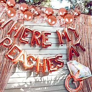 JeVenis Funny Bachelorette Party Decorations Bridal Shower Decorations Peaches Party Decorations Peach Bridal Shower Balloons
