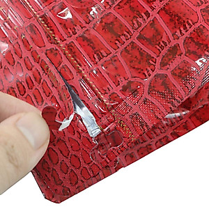 Different Colored & Print 25Pcs Heavy-Duty Aluminum Flat Bottom Stand-Up Bags w/Valve (8oz, Red Pattern)