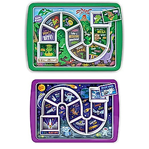 Genuine Fred Dino Time WINNER Kid's Dinner Tray, 30 x 21.2 x 2.5 cmandGenuine Fred Dinner Kids Food Tray, Standard, Multicolor