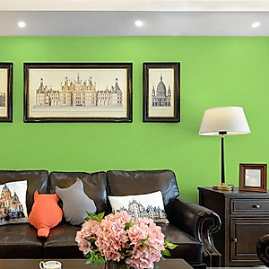 Ismoon 15.7"X118"Thicken Red Contact Paper Matte Red Wallpaper Opaque Red Removable Waterproof Peel and Stick Vinyl Film Self-Adhesive Paper Shelf Liner for Decorating Wall Table Wall and Door Reform