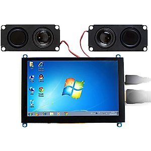 5inch HDMI LCD (H) Capacitive Touch Screen 800x480, Supports Raspberry Pi Jetson Nano BB Black Banana Pi PC Windows 10 Raspbian Ubuntu Kali WIN10 IoT Retropie HDMI/VGA Display Port