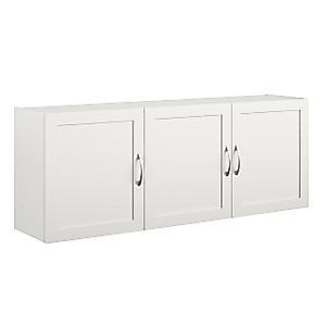 Systembuild Evolution Lory Framed 54" Wall Cabinet in White