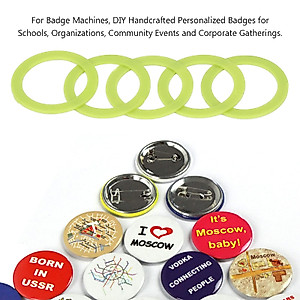 5PCS Badge Mold Gasket,Circle Cutter Button Maker Machine Gasket Badge Machine Gasket Badge Machine Die Matching Circle Cutter Button Maker Machine (37MM)