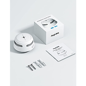 AEGISLINK Smoke Detector 10-Year Battery with Test/Silence Button, Fire Alarm with Photoelectric Sensor, Low Battery Warning, S500 (Independent, 6-Pack)