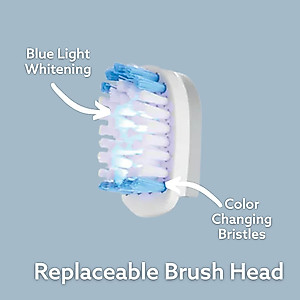 Go Smile Smart Sonic On-The-Go Blue Light Technology Whitening Kit - Dentist Recommended Electric Toothbrush & Professional Tooth Enamel Whitener & Stain Remover Whitening Gel - No Sensitivity, White