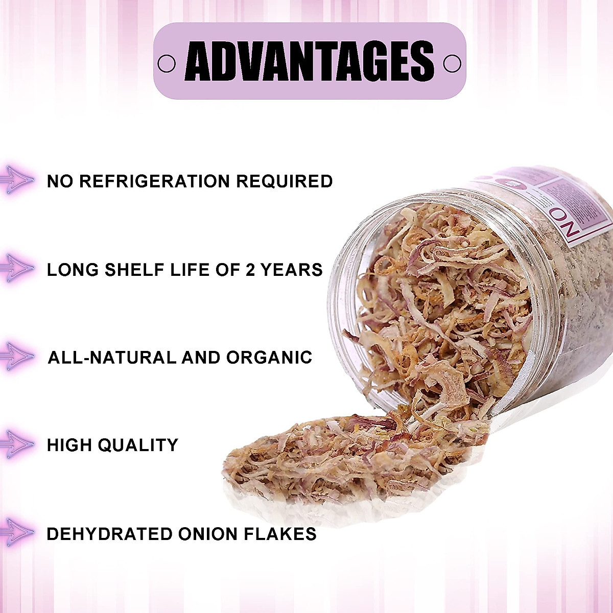 Parvaa Dehydrated Onion Flakes | Perfectly Chopped, Preservative-Free, and 100% Organic for Optimal Health | Granulated Onion | Versatile and Delicious Cooking Ingredient 3.17oz – (90g)