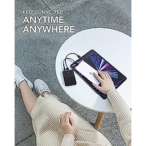 Charmast Small Portable Charger 10000mAh, 20W Mini Power Bank USB C Fast Charging, Ultra-Compact Slim Battery Pack LED Display, Travel Essentials Compatible with 15 14 13, Samsung Galaxy, iPad