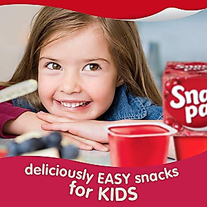 Snack Pack Sugar Free Cherry Flavored Juicy Gels, 4 Count Snack Cups