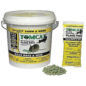 Rodenticide, Green Pellets, 4 lb. Pail