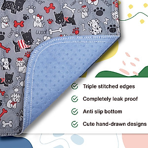 Washable Pee Pads for Dogs, Reusable Pee Pads for Dogs, Washable Puppy Pads, Dog Pee Pads Washable, Whelping Pad, Reusable Puppy Pads, Waterproof Dog Mat for All Breeds, Dog Pee Mat by Caldwell's