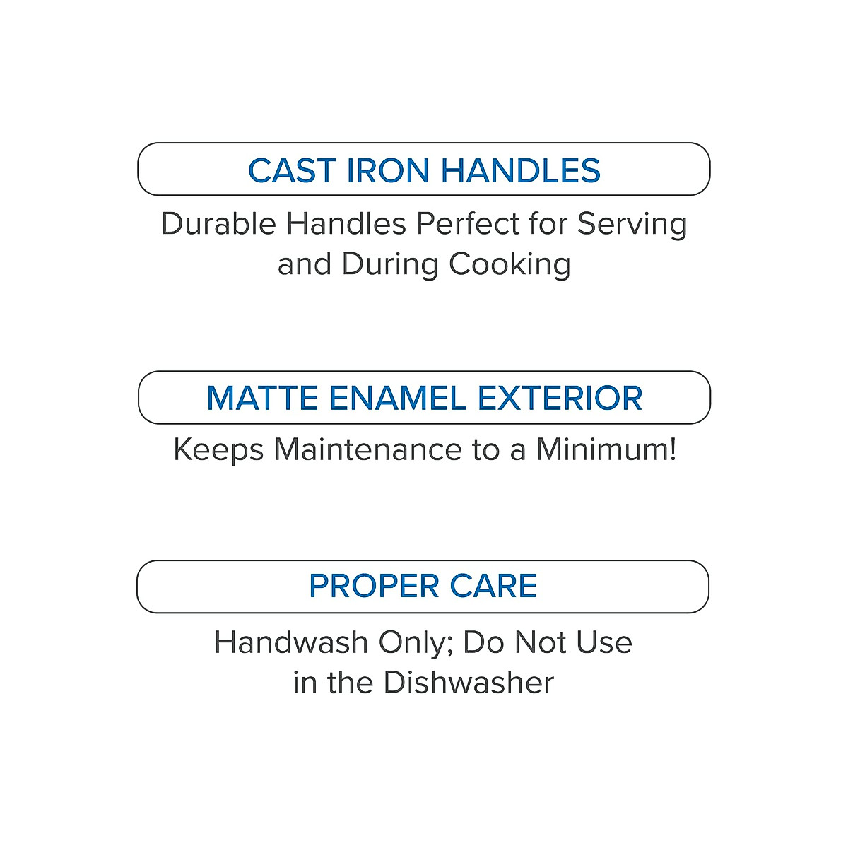 Viking Culinary Viking Enamel Cast Iron, 12 inch Round Fry Pan with Helper Handle, , Charcoal