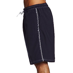 TYR Men's Solid Challenger Swim Shorts, Navy, Large