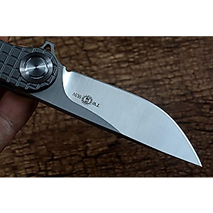 twosun TWOSUN Pocket Knife M390 Blade Flipper TC4 Titanium Handle TS308