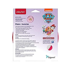 Playtex Mealtime Paw Patrol Plates for Girls, 2 Pack