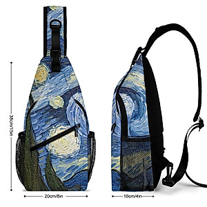 IMPCOKRU Sling Bag for Men Women Crossbody Backpack 23,Lightweight Shoulder Backpack for Causal Sport Travel Hiking.