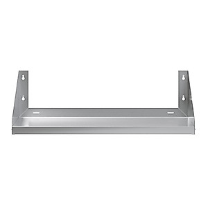 AmGood Stainless Steel Microwave Shelf | NSF Certified | Appliance Shelf | Heavy Duty | Commercial Grade | Wall Mount | Silver (36" Length x 18" Width)