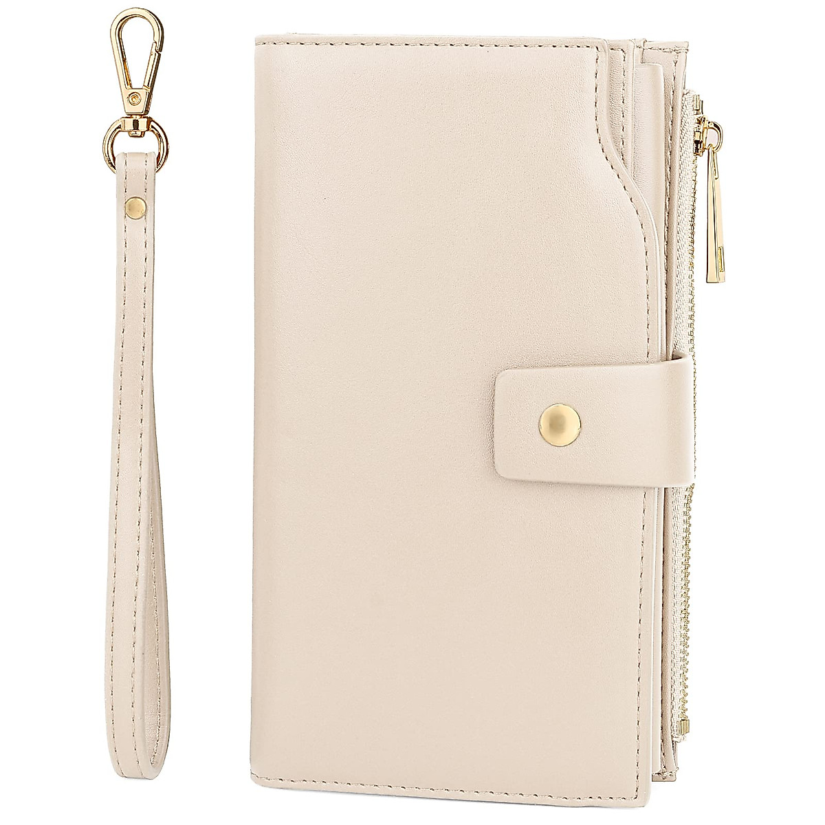 Uromee Wallet Women Vegan Leather RFID Blocking Large Ladies Wristlet Purse Card Holder Organizer Clutch