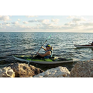 Pelican Symbiosa Kayak Paddle - Adjustable Fiberglass Shaft with Nylon Blades - Lightweight, Perfect for Kayaking - 90.5 to 94.5 in - Light Teal