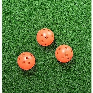 PrideSports Golf PAWB5612 Orange Perforated Practice Balls,12 pcs