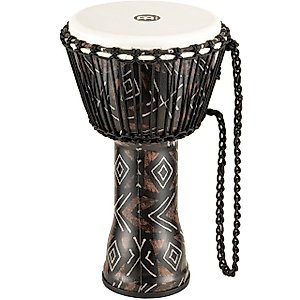 Meinl Percussion Series Travel Djembe Hand Drum Circle Instrument, Synthetic Shell and Head — NOT Made in China — African Mali Weave Rope Tuning, 2-Year Warranty (PADJ6-M-F)