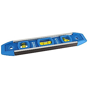 Empire 581-9 9-Inch Dark Blue Aluminum-Sided Dark Blue Torpedo Level with Overhead Viewing Slot