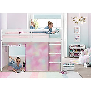 Delta Children Loft Bed Tent - Curtain Set for Twin Loft Bed (Bed Sold Separately), Tie Dye