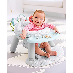 Skip Hop 2-in-1 Sit-up Activity Baby Chair, Silver Lining Cloud