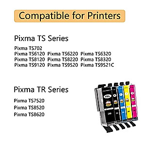 CRANBOLY 280XL 281XL 280 XL 281 XL Ink Cartridges for C A K E Printer Work with PIXMA TS6120 TS6220 TS6320 TS8120 TS8220 TS8320 TR7520 TR8520 TR8620 TS9120 TS9520 TS9521C TS702 Printer