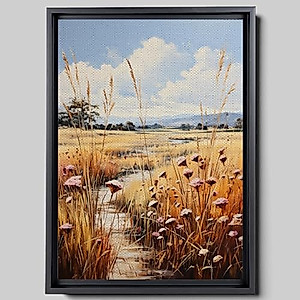 Samsung Frame TV Art Wildflower Field, Flower Meadow, Vintage print, print print, Wall Art, Art Print