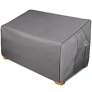 Thten Outdoor Loveseat Sofa Cover 2 Seater, 600D Heavy Duty Waterproof Patio Furniture Bench Cover, 57.9" W x 32.7" D x 31.1" H