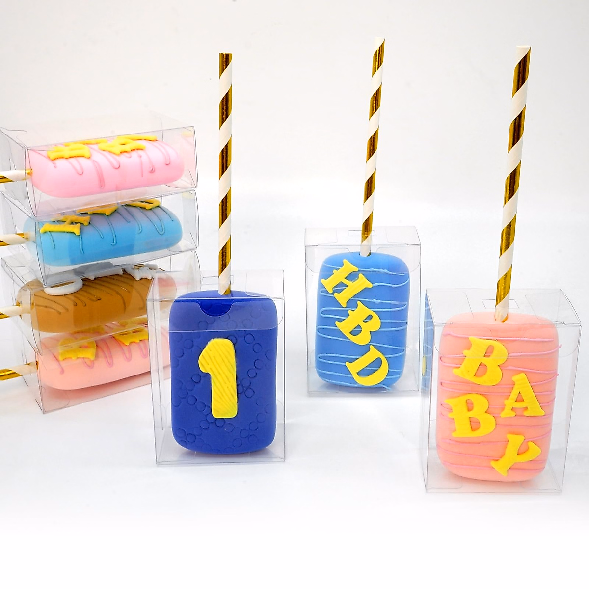XINHPKGG 35pcs 3.5"x 2.5"x 1.38" Clear Rice Krispie Treat Boxes: Cakesicle Boxes Clear Favor Boxes Macaron Boxes Clear Treat Boxes Party Favors Boxes