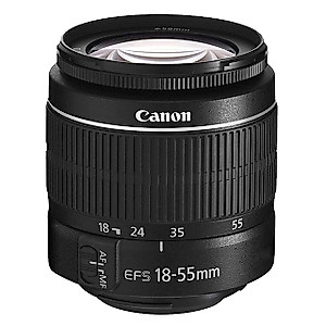 Canon EOS Rebel T100 DSLR Camera w/EF-S 18-55mm f/3.5-5.6 III Lens + 2X 64GB Memory + Case + Filters + Tripod + More (35pc Bundle) (Renewed)