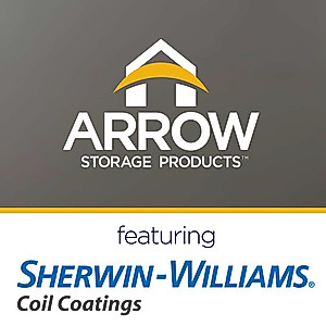 Arrow Carports Galvanized Steel Carport, with 1-Sided Enclosure, Compact Car Metal Carport Kit, 12' x 24' x 9', Charcoal