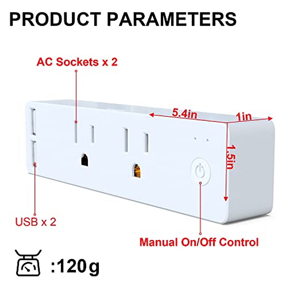 Toxaoii Mini WiFi Smart Plug, Outlet Extender Dual Socket Plugs with USB, Surge Protector with Remote Control and Timer Function, Compatible with Alexa, Google Assistant, No Hub Required