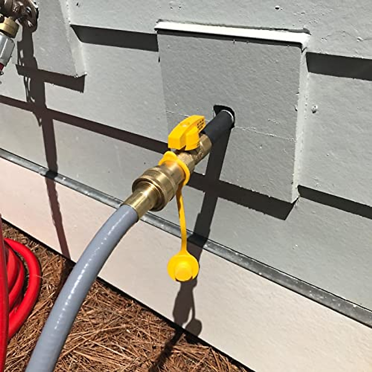 GASPRO 1/2" ID Natural Gas Hose, Low Pressure LPG Hose with Quick Connect, for Weber, Char-broil, Pizza Oven, Patio Heater and More, 12-Foot