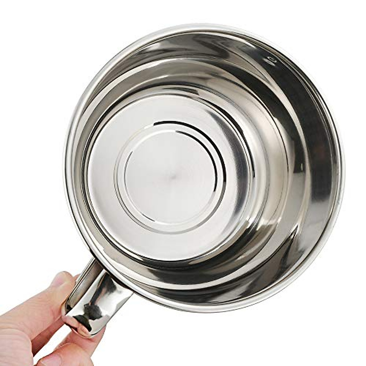 Mirenlife 18/8 Stainless Steel Leak Proof Food Storage Container with Handle and Lid, Snack Bowl, Stainless Steel Bento Lunch Box, Soup Bowl, Noodle Pot, Ramen Cooker, Induction Cooker Directly