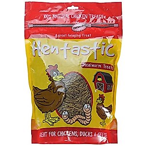 Unipet Usa 084104 Hentastic Mealworm to Go Chicken Treats, 1lb