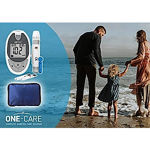 ONE-CARE 100 Count Glucose Test Strips, Precision Sugar Measurement (2 Boxes of 50 Each)